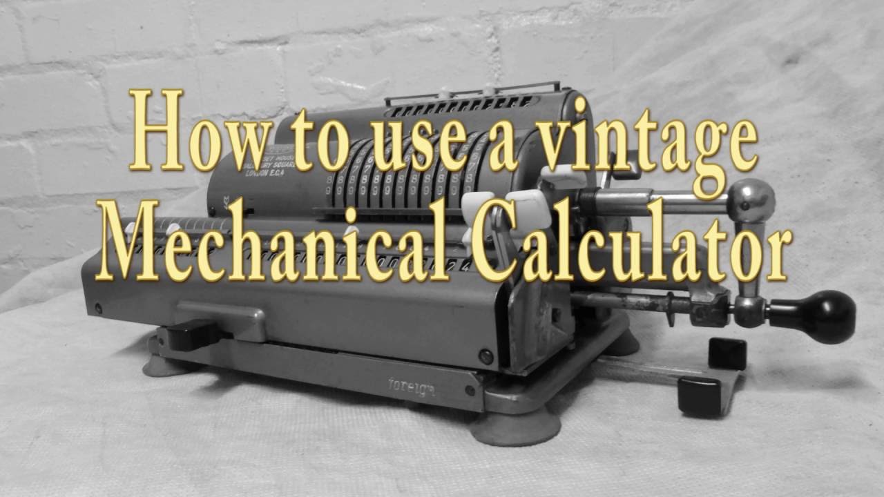 Mechanical Calculator - How to use a vintage adding machine