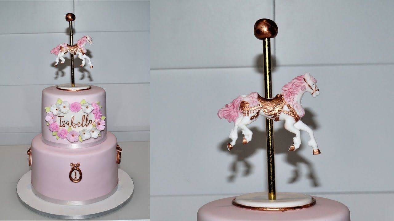 Cake decorating tutorials | Carousel cake | Sugarella Sweets