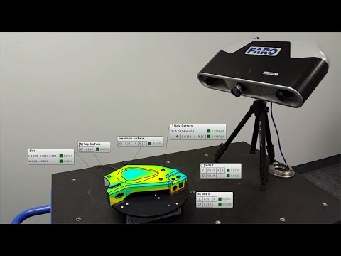Sheet Metal Scanning Using FARO Cobalt and Rotary Table in BuildIT