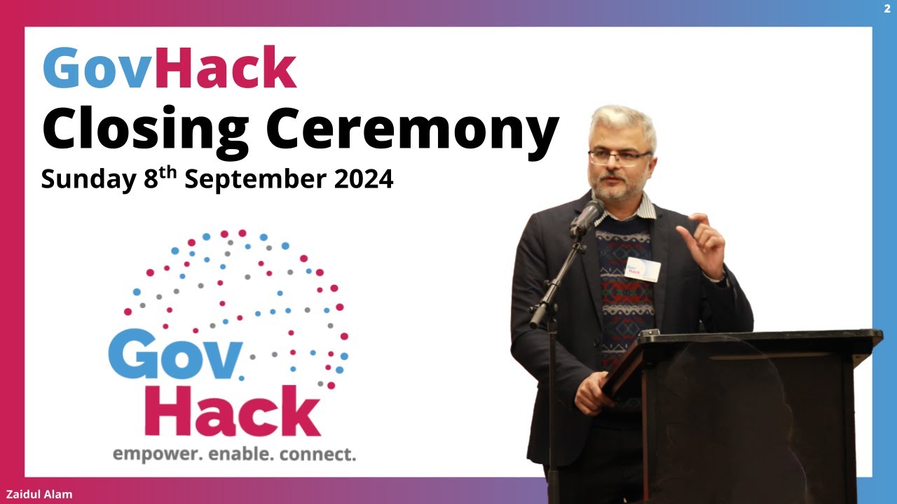 GovHack 2024 - Closing Ceremony
