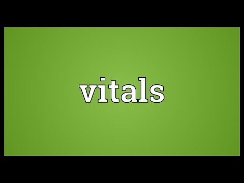 Vitals Meaning