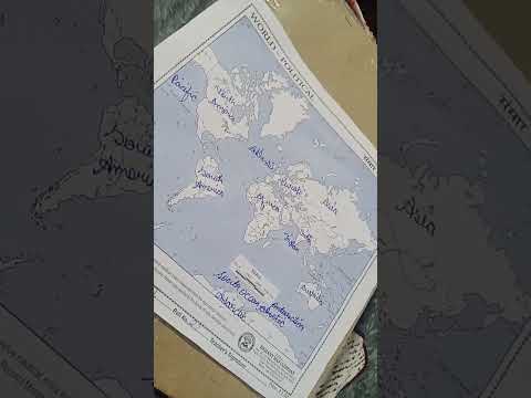 world political map πΊοΈ continent and ocean π