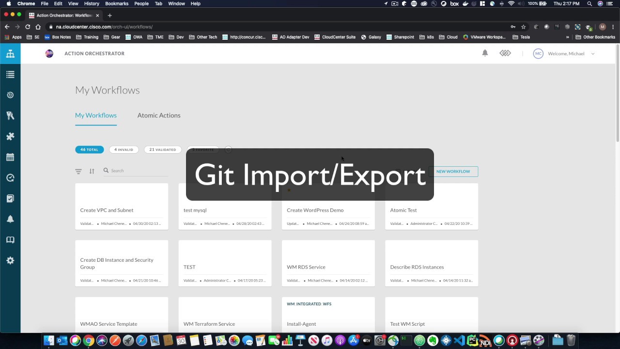 Git Import/Export