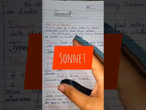 What is Sonnet? #viral #sonnet18 #shakespeare #short #english #ugcnet2023