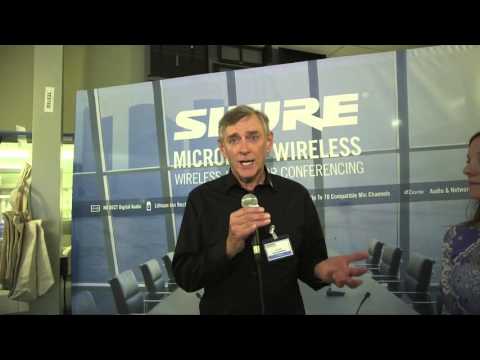 Shure's wireless microphones demonstrated at Electrosonic's Technology Day