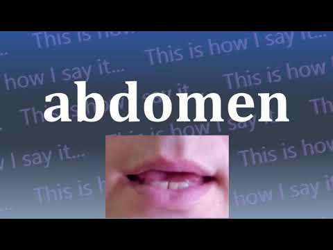 This is How I Say...abdomen