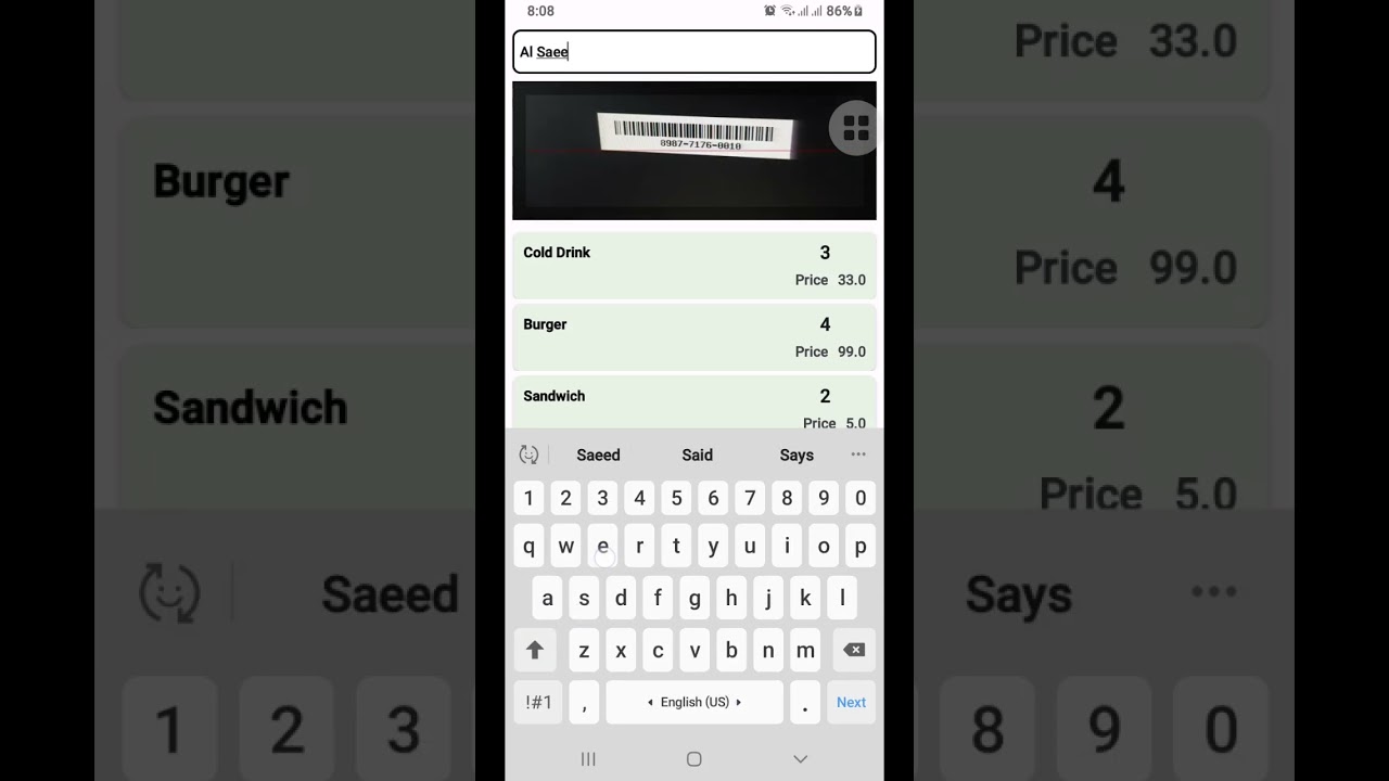 Barcode Scanner Invoice Generator App in Android Java | PDF Generator | Free Source Code #shorts