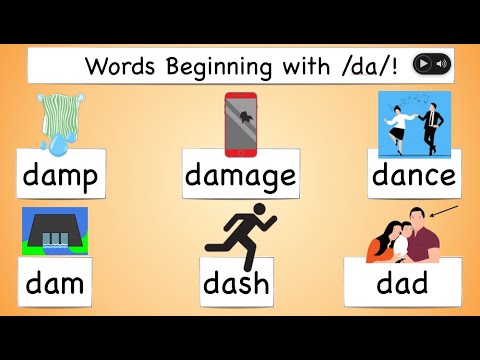 Phonics for Kindergarten and First Grade: Words Beginning with /da/ damp, dad, dash, . .