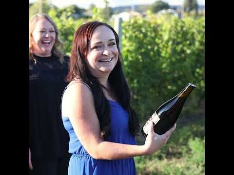 Learn How to Saber Bubbly Wine at Volcanic Hills Winery in the Okanagan, BC!
