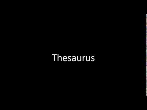How to Pronounce Thesaurus