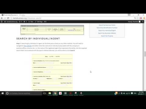 Rhode Island Business Entity Search | Corporation | LLC | Partnerships