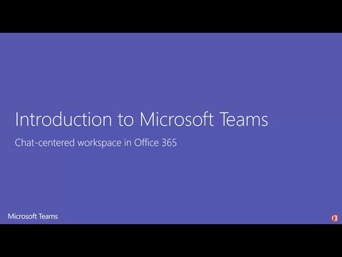 Introduction to Microsoft Teams