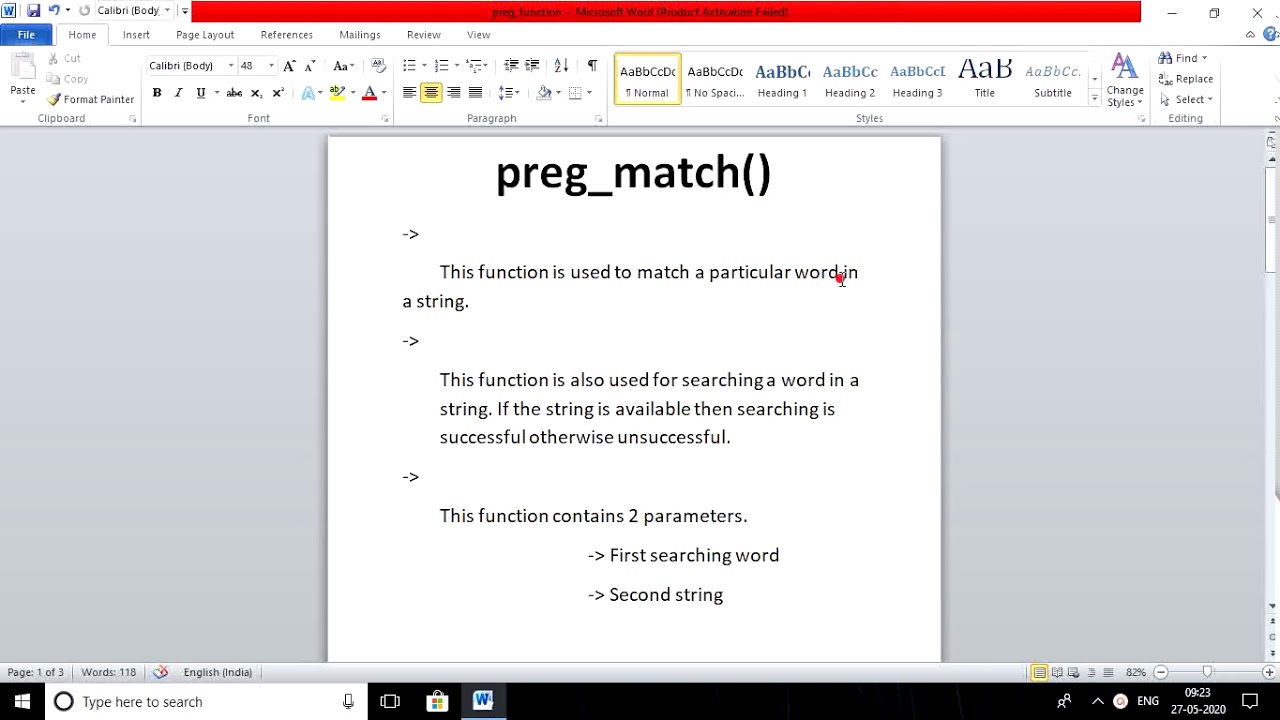 Preg_match() function in php| php programming|function in php| learn php |technical Shekhar ji