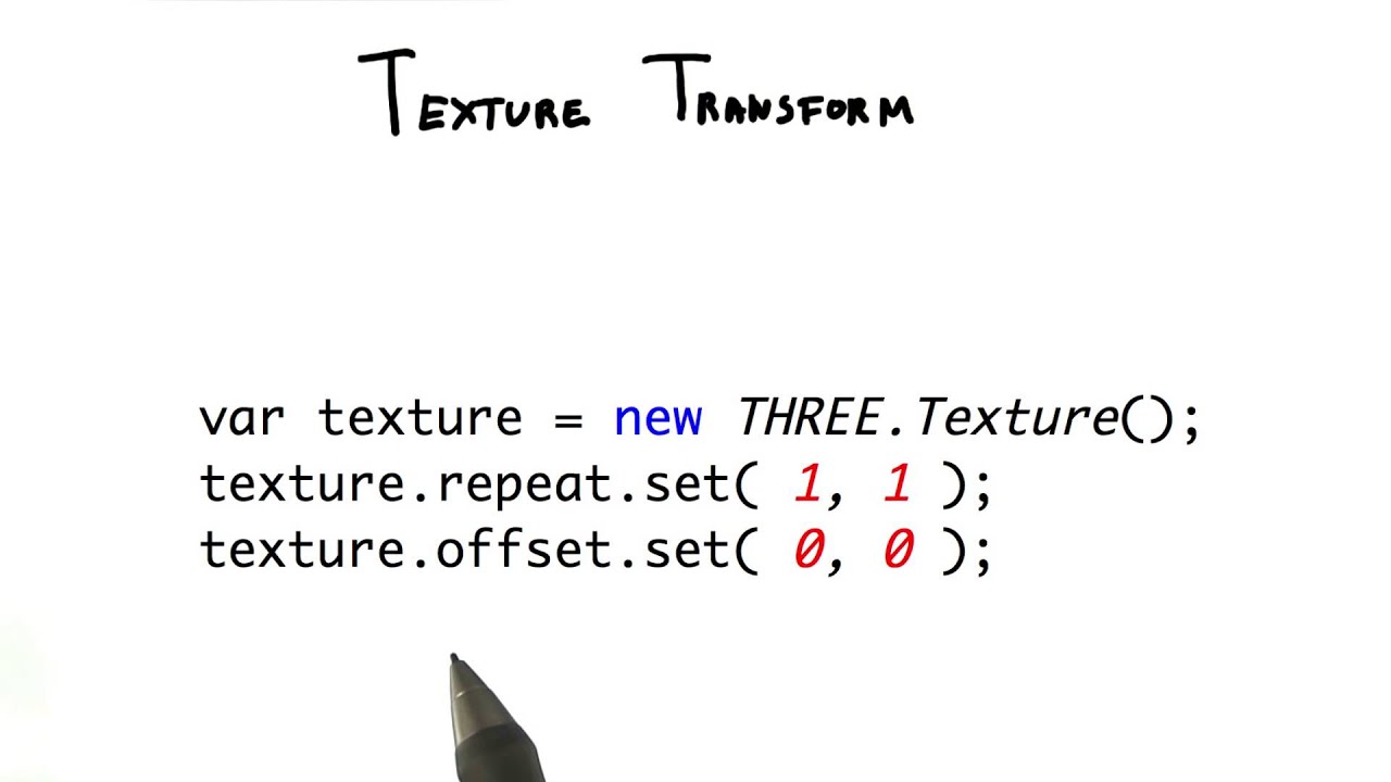 Texture Transform - Interactive 3D Graphics