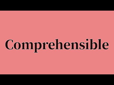 Comprehensible Pronunciation and Meaning