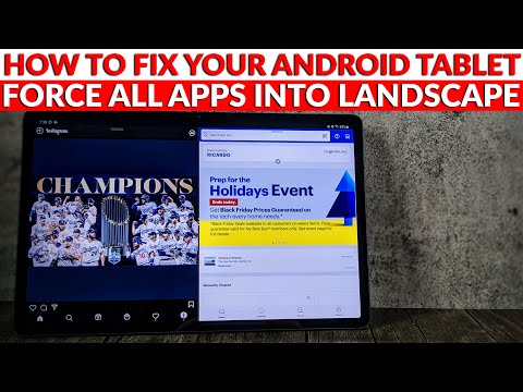 How To Fix Android Tablets - Force All Apps Into Landscape on Galaxy Tab S7 - Rotation Control