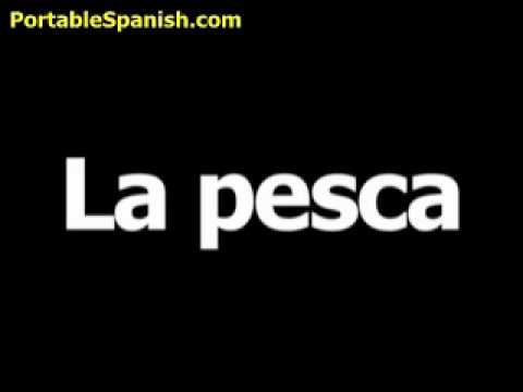 Spanish word for fishing is la pesca