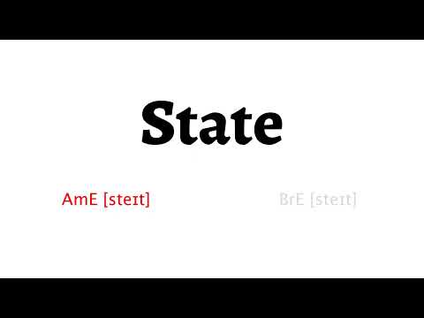 How to Pronounce state in American English and British English