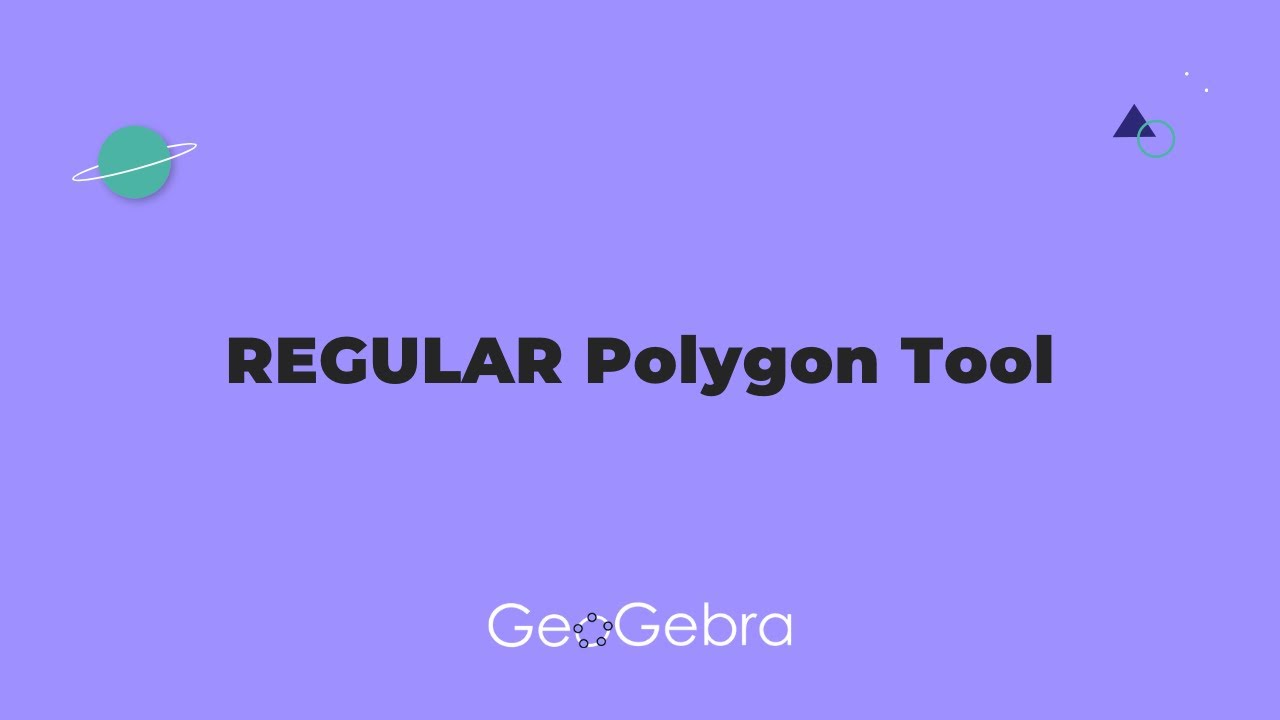 REGULAR POLYGON Tool