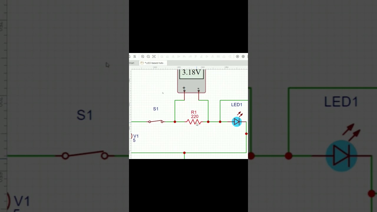 Simulation using easyEDA sim. #electronics #circuit #schematics