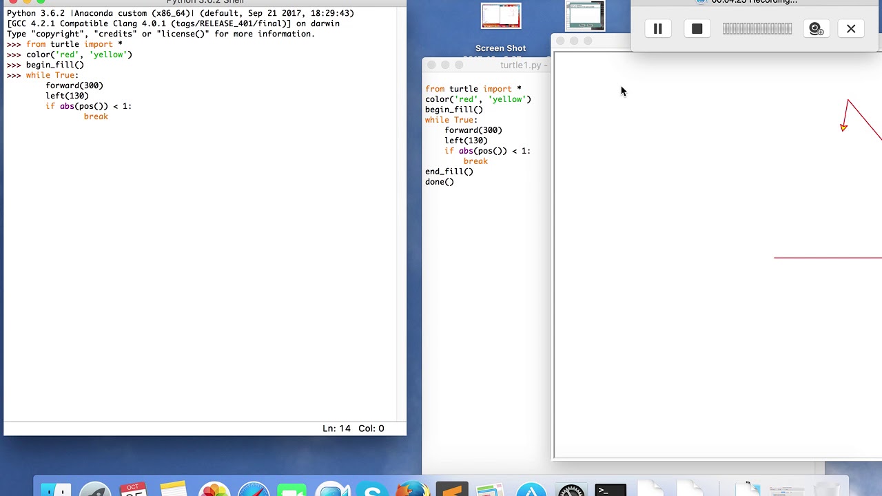 How to draw a spirograph in python 3.6.2