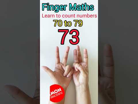 Numbers|Learn to count numbers from 70 to 79 with fingers|Finger Maths #abacus#fingermath#math