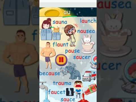 #au words #how to teach a child to read #reading sound words with meaning | let's learn everything