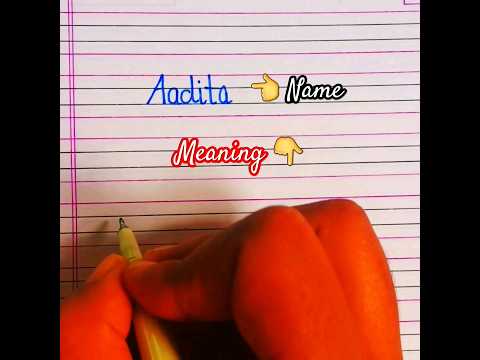 "Aaditi" ❤️ Popular girl name with their meaning #name #meaning #hindu #trending #calligrapherambesh