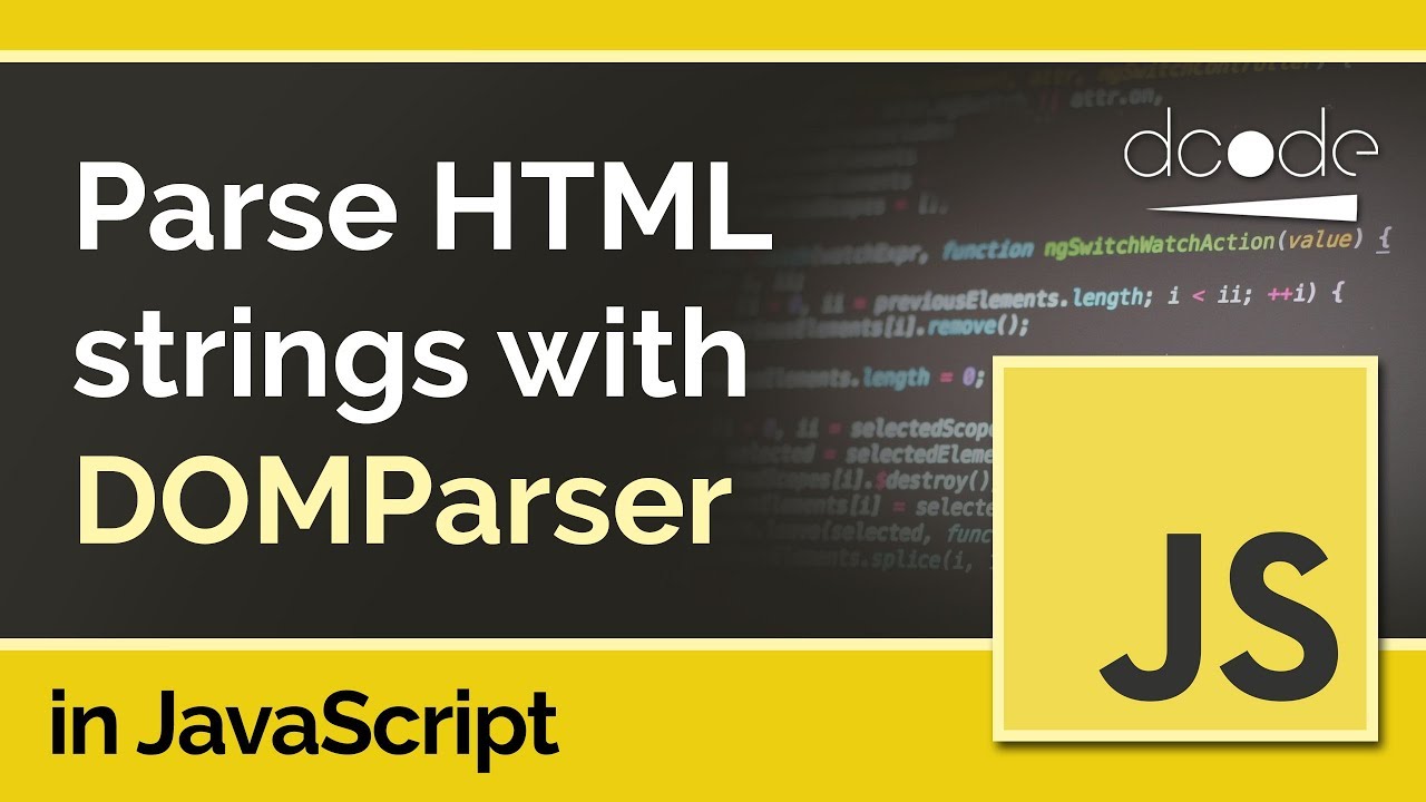 What is the DOMParser? - JavaScript Tutorial