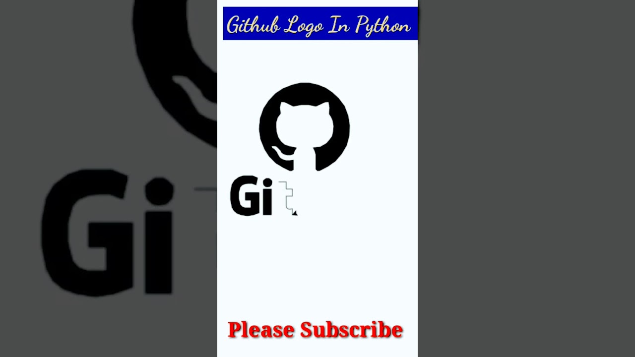 Draw Github Logo In Python Turtle|How to Create Github Logo Python#shorts #youtubeshorts#github |