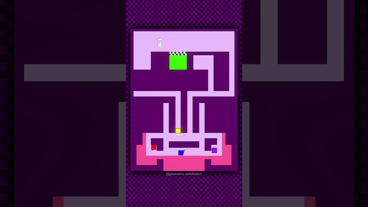 Square Race! Who will win? #satisfying #viral #squarerace #simulation #coding