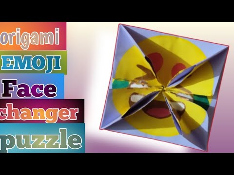 Emoji sort puzzle | paper puzzle game project | origami face changer instructions | origame.