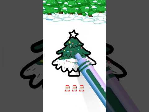 Best game to draw christmas tree on android #shorts #drawing #drawing #christmas