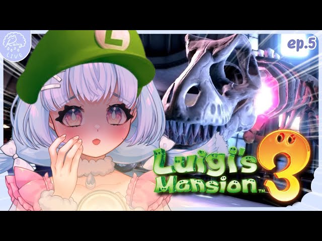 「𝐆𝐚𝐦𝐢𝐧𝐠」เป็นยามกะกลางคืน พบเจอผีไดโนเสาร์ 😱🦖┊Luigi's Mansion 3┊Ra1ny VZ ...