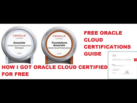 FREE Oracle Cloud certifications and trainings