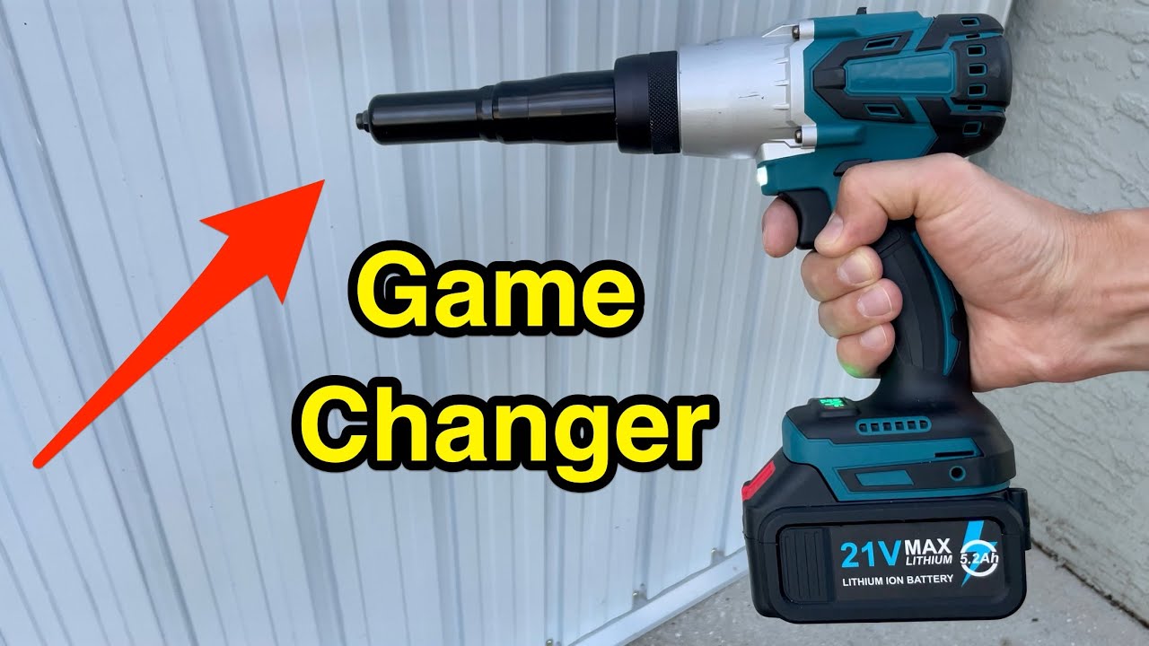 How to use cordless rivet gun tool.