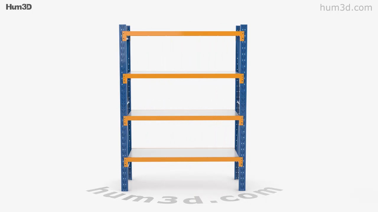Warehouse Pallet Rack 3D model by 3DModels.org