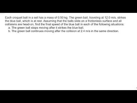 Physics Problem Solver Walk-through p=mv Collisions - Solving Conservation of Momentum Problems 4