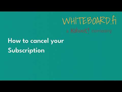 How to cancel your subscription