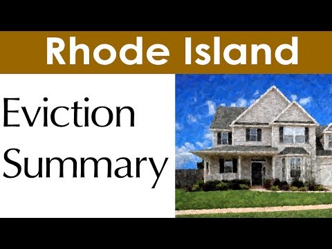 Rhode Island Eviction Laws for Landlords and Tenants