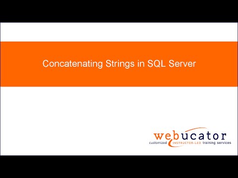Concatenating Strings in SQL Server