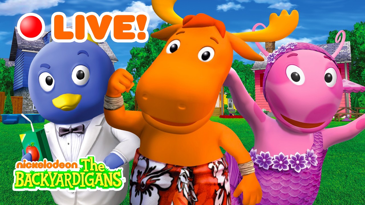 🔴 LIVE: Backyardigans Full Episodes! w/ Pablo,  Uniqua, & Tyrone | The Backyardigans