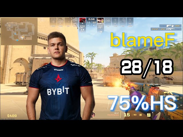 blameF CS2 settings (2023): Crosshair, configuration, sensitivity, and more