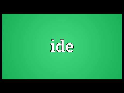 IDE Meaning