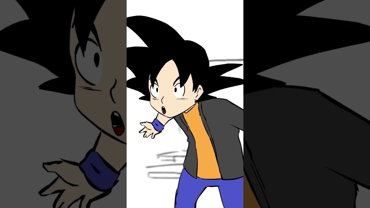If trunks and Goten went to middle school #shorts #anime #animation #dbz