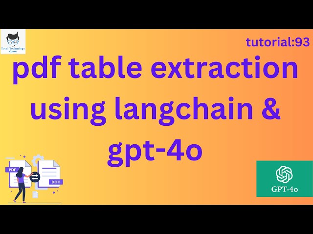 Extracting Information from PDF Tables Using LangChain and GPT-4: A Comprehensive Guide | Galaxy ...