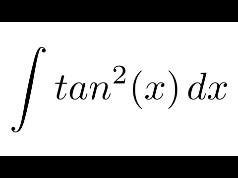 Integral of tan^2(x) - Integrals ForYou