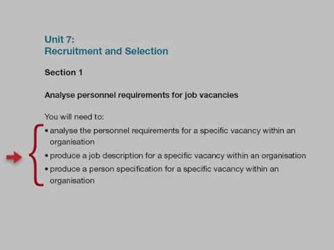 Unit 7 Recruitment and Selection