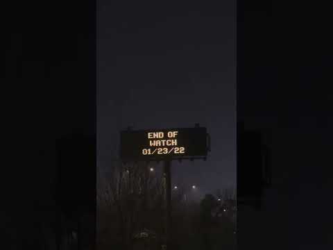 #HCTRA honors #fallenofficer Corporal Charles Galloway with a #endofwatch sign in #houston
