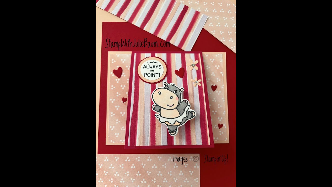 Dancing Hippo card tutorial
